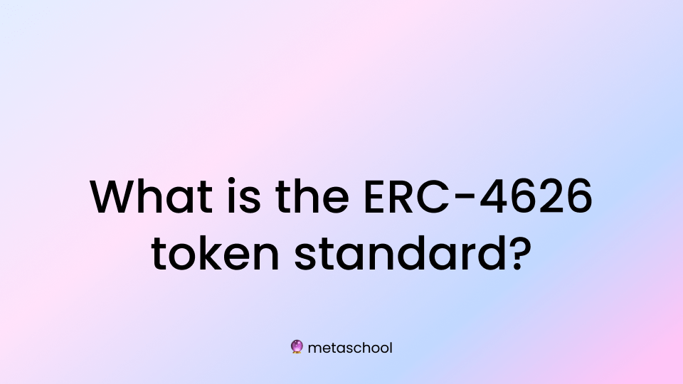 What is the ERC-4626 token standard? | Answered by Metaschool