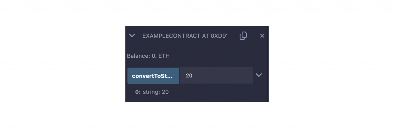 How To Convert Uint To String In Solidity