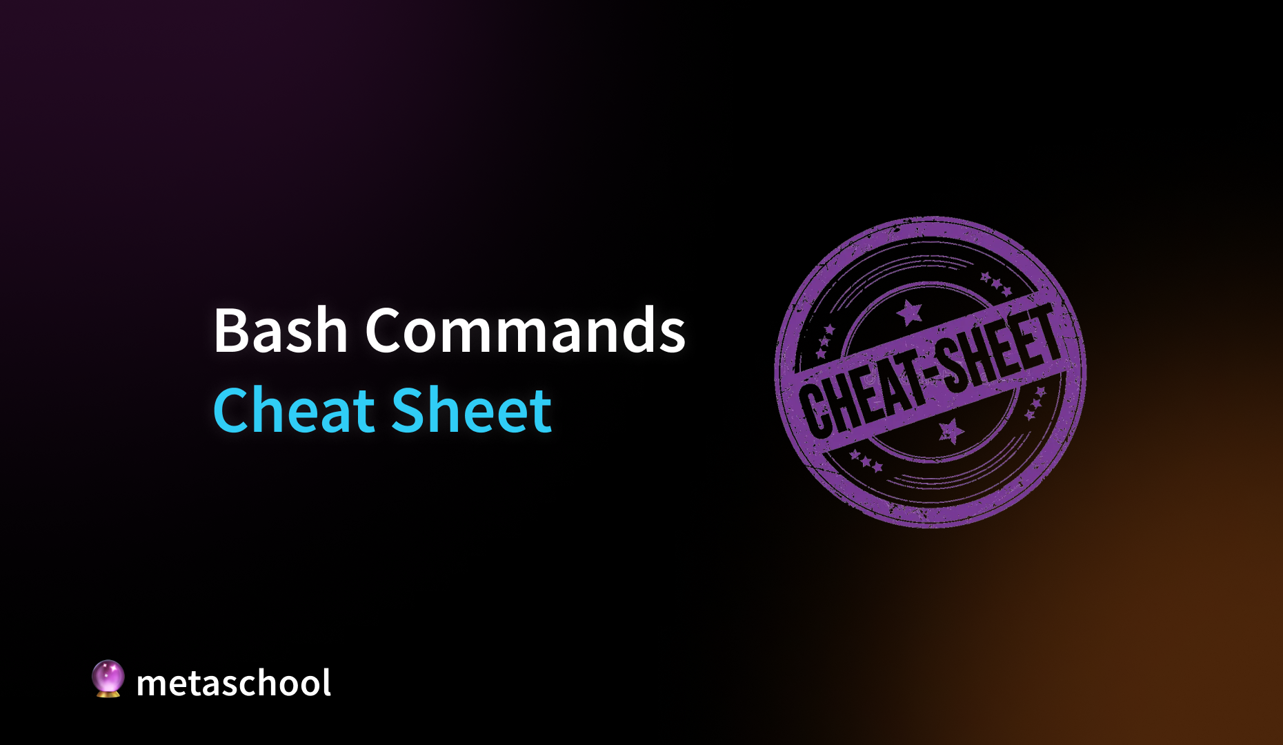 Bash Commands Cheat Sheet