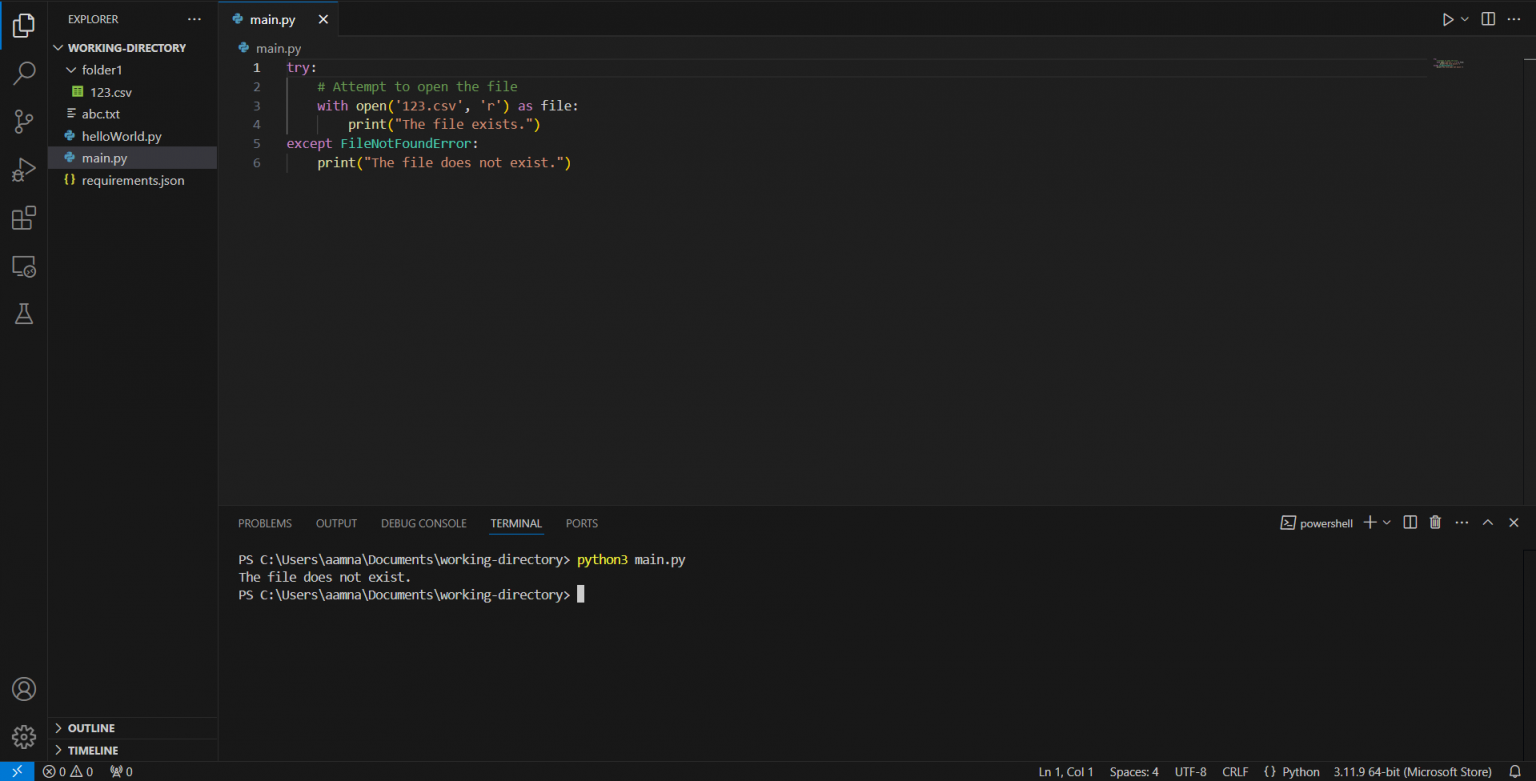 How to check if a file exists in Python?