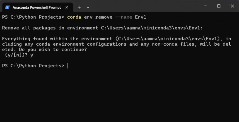 How to Remove a Conda Environment?