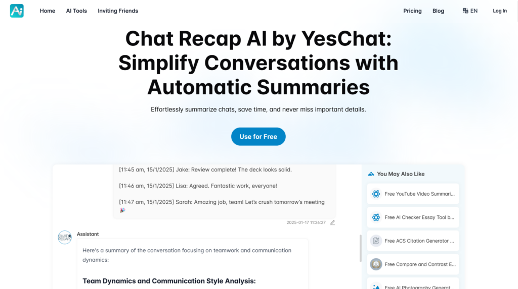 Chat Recap AI — Building AI Chat Summarizer